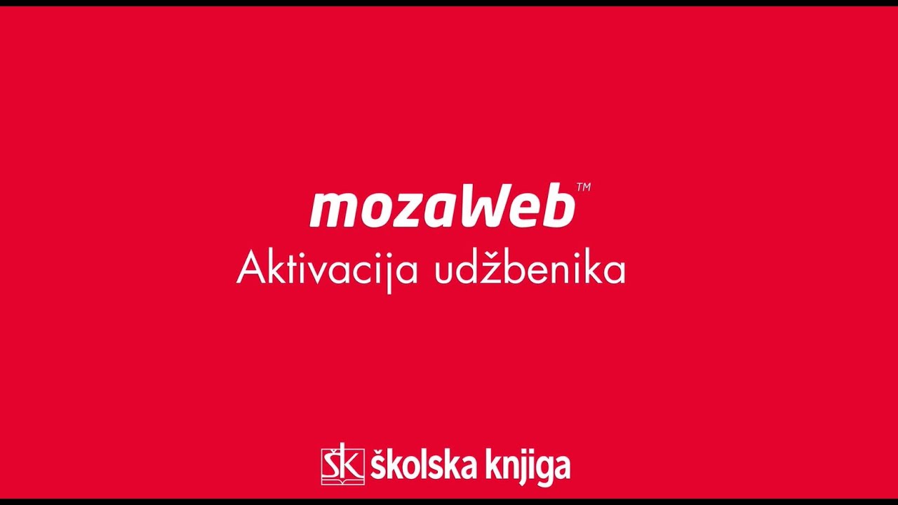 mozaWeb - Aktivacija udžbenika - YouTube