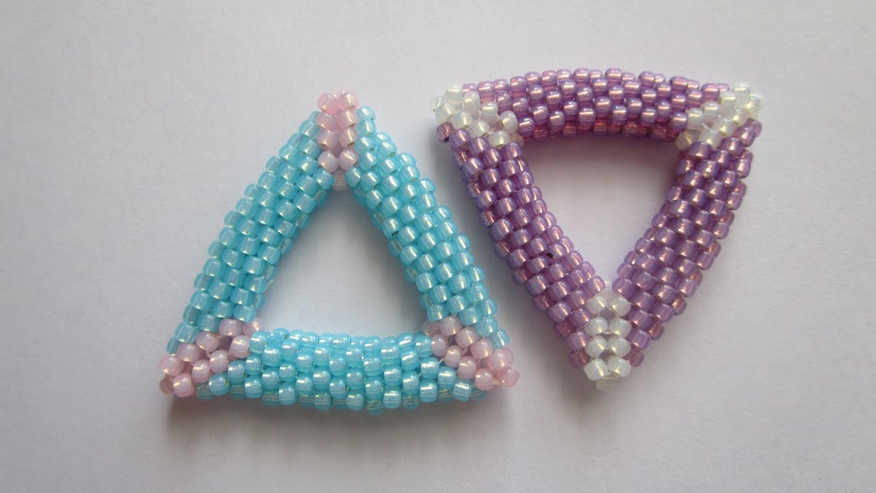 Otevřený 3D peyote trojúhelník 2. díl / Open 3D peyote triangle part 2 ...