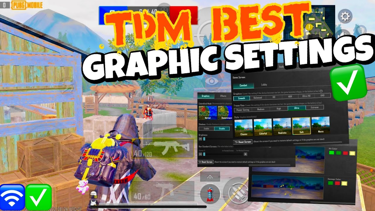 Best Graphics Settings For Tdm | PUBG MOBILE /BGMI | ( Tdm tips tricks ...