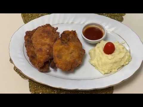 فيلي الدجاج المقلي chicken panne - YouTube