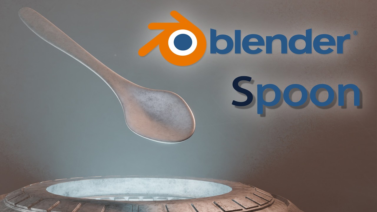 Making a SPOON in a SCI-FI ENVIRONMENT | Blender Timelapse - YouTube