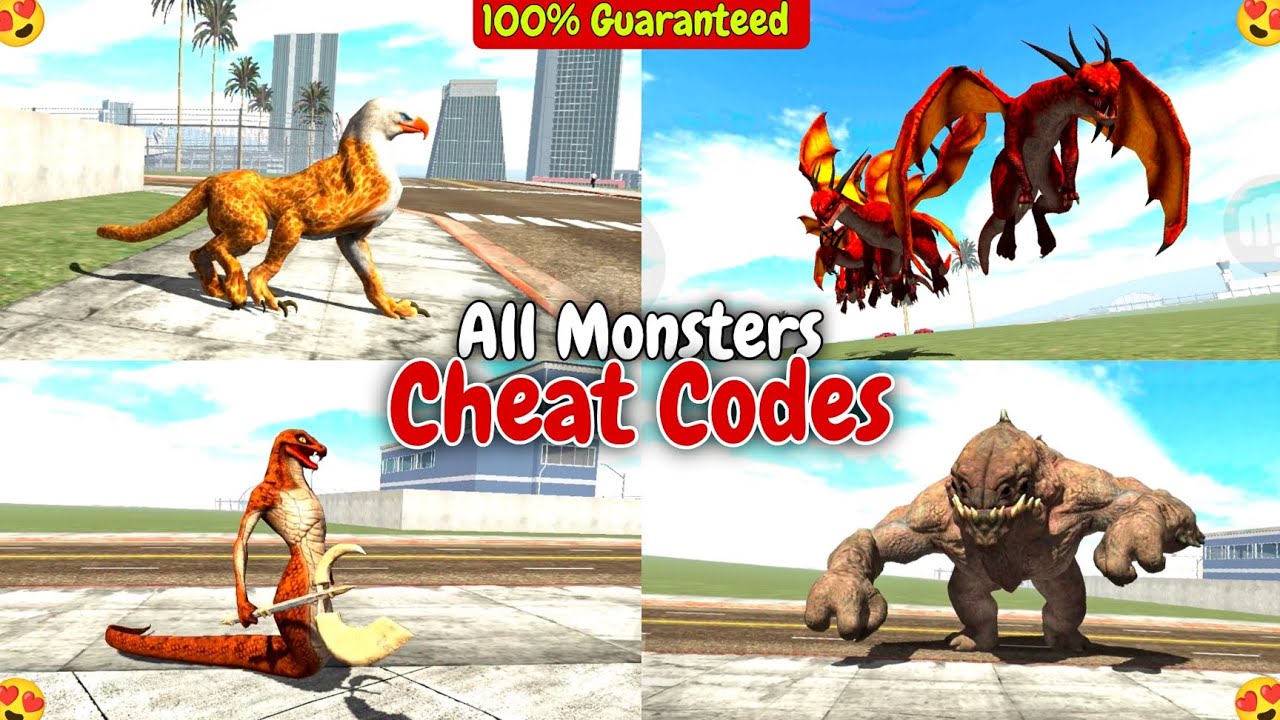 New Update All Monsters Cheat Codes || Indian Bikes Driving 3D || IndianGAMER - YouTube