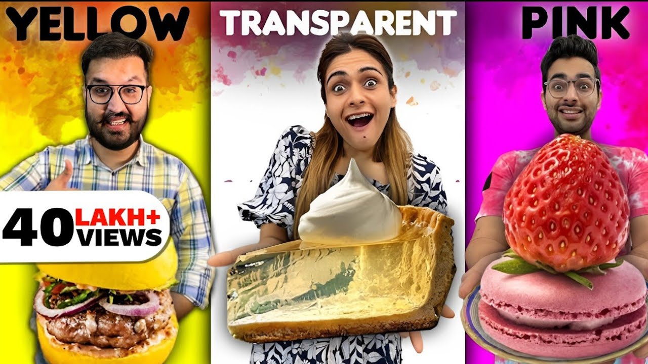 😱 Having Only ONE COLOR Food 😱 || 60 minute Food Challenge - YouTube