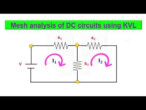 Mesh Analysis of DC Circuits Using KVL - YouTube