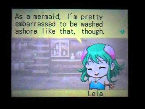 Harvest Moon DS Cute: Meeting Leia the mermaid - YouTube