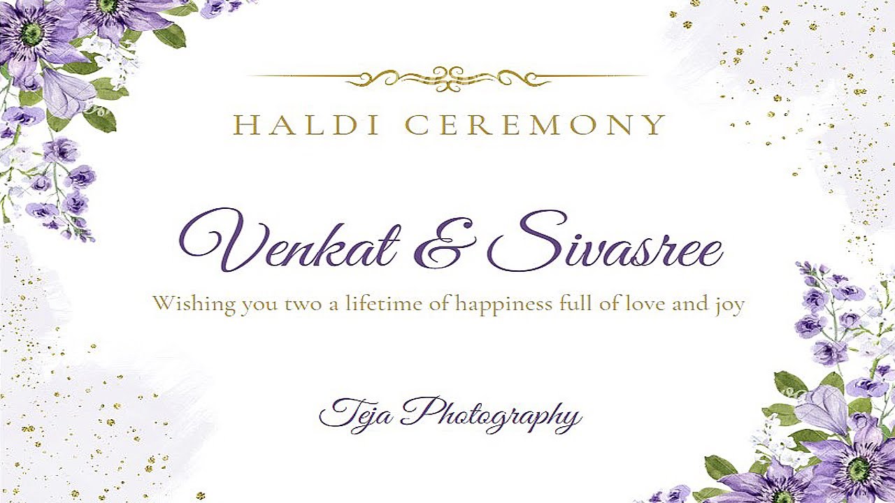 Traditional Telugu Wedding l Haldi Ceremony | Managala Snanam Highlight ...