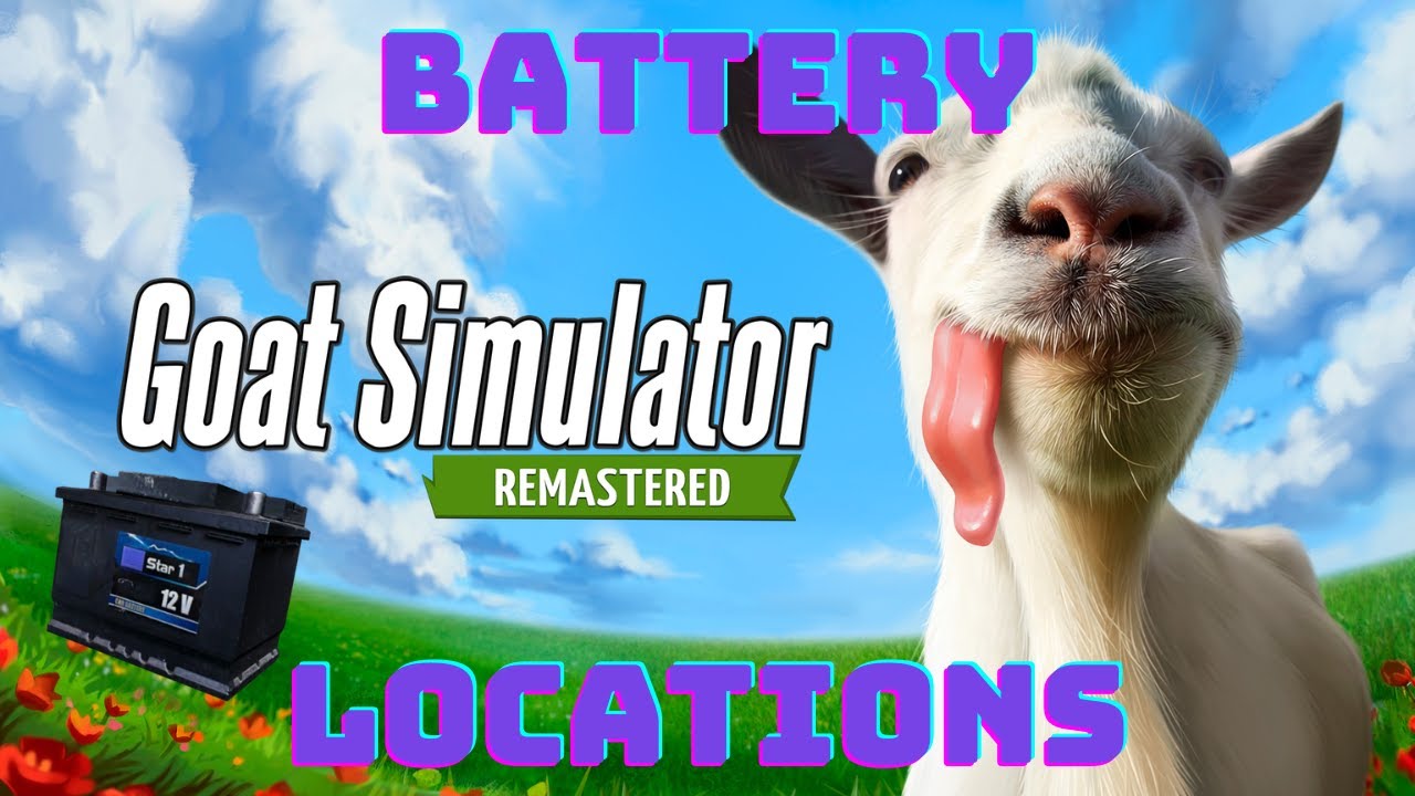 Goat Simulator Remastered All Battery Locations | CHRISTMAS ADVENT COUNTDOWN DAY 1 - YouTube