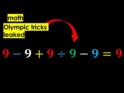 The USA math Olympic question 2024 - 9 minus 9 divided by 9 plus 9 ...