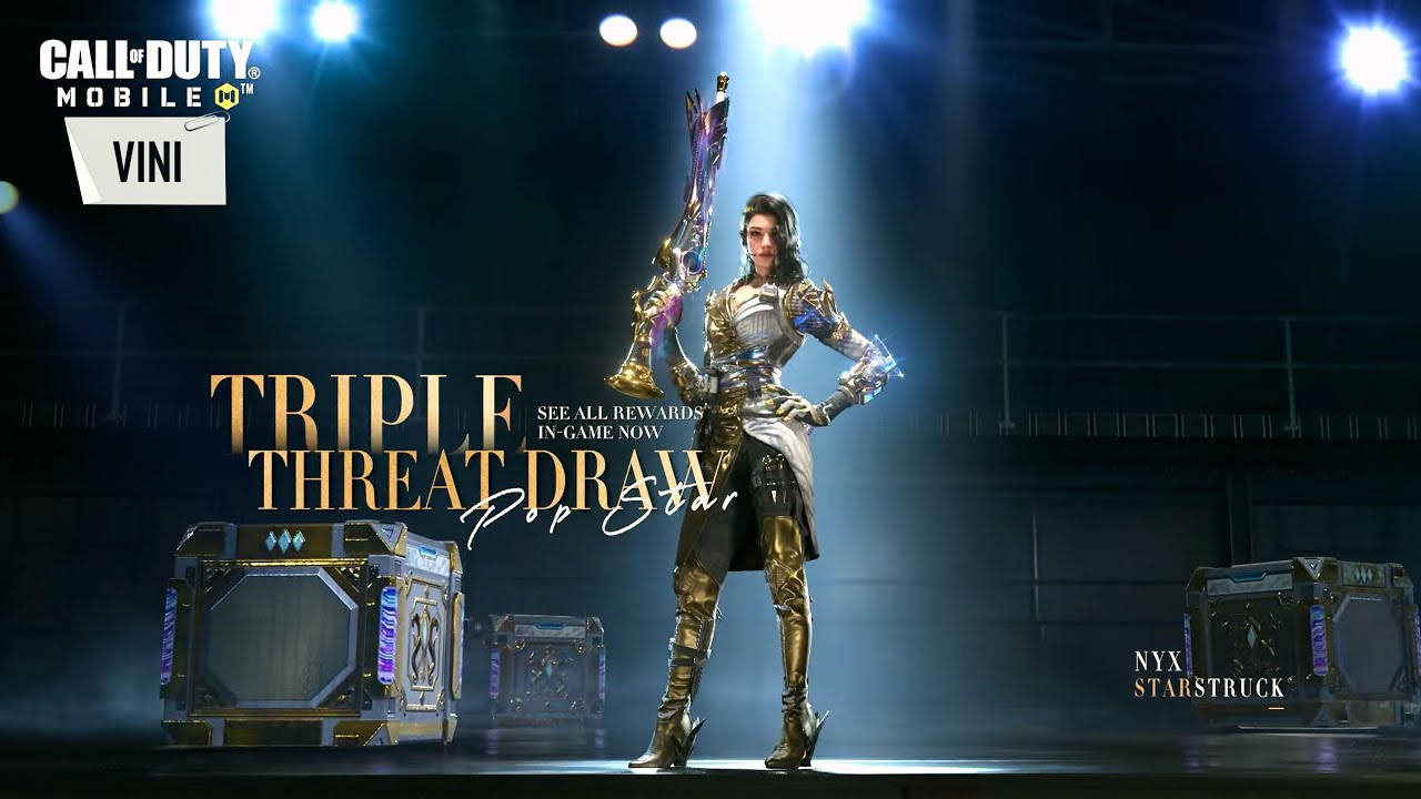 Sorteio Ameaça tripla Cod mobile | Skin Nyx Lendária | HS0405 Lendária ...