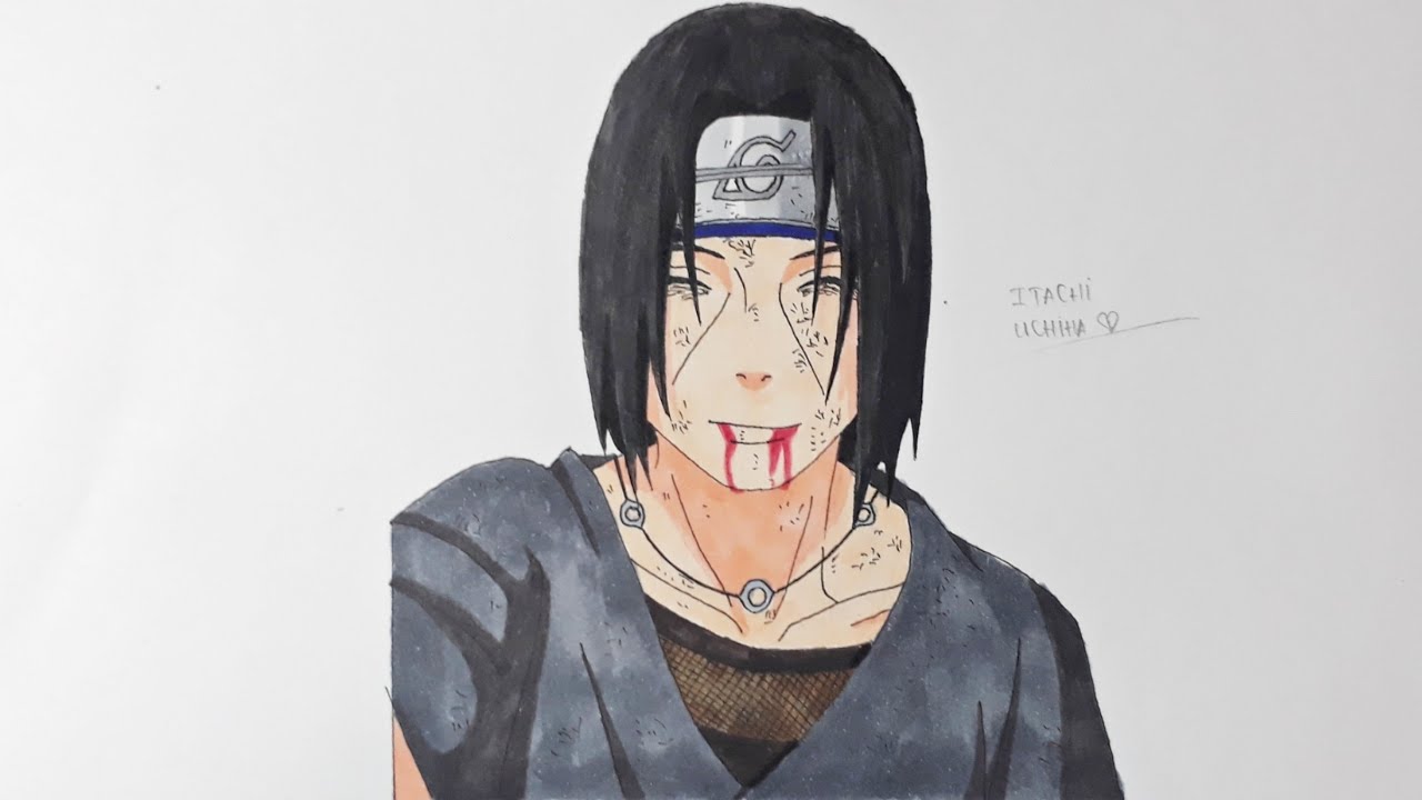[NARUTO] Speed Drawing Itachi Uchiha Death * Vẽ Itachi Uchiha Lúc Chết ...