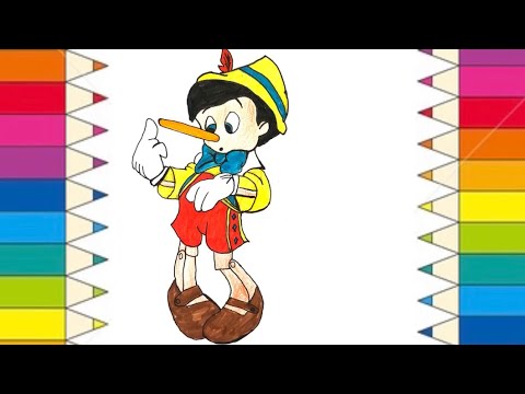 How to Draw Pinocchio | Easy Kids Drawing - YouTube