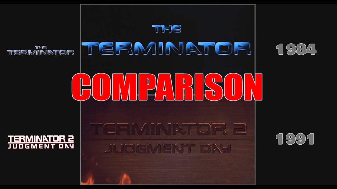 Terminator 1 & 2 Comparison - YouTube