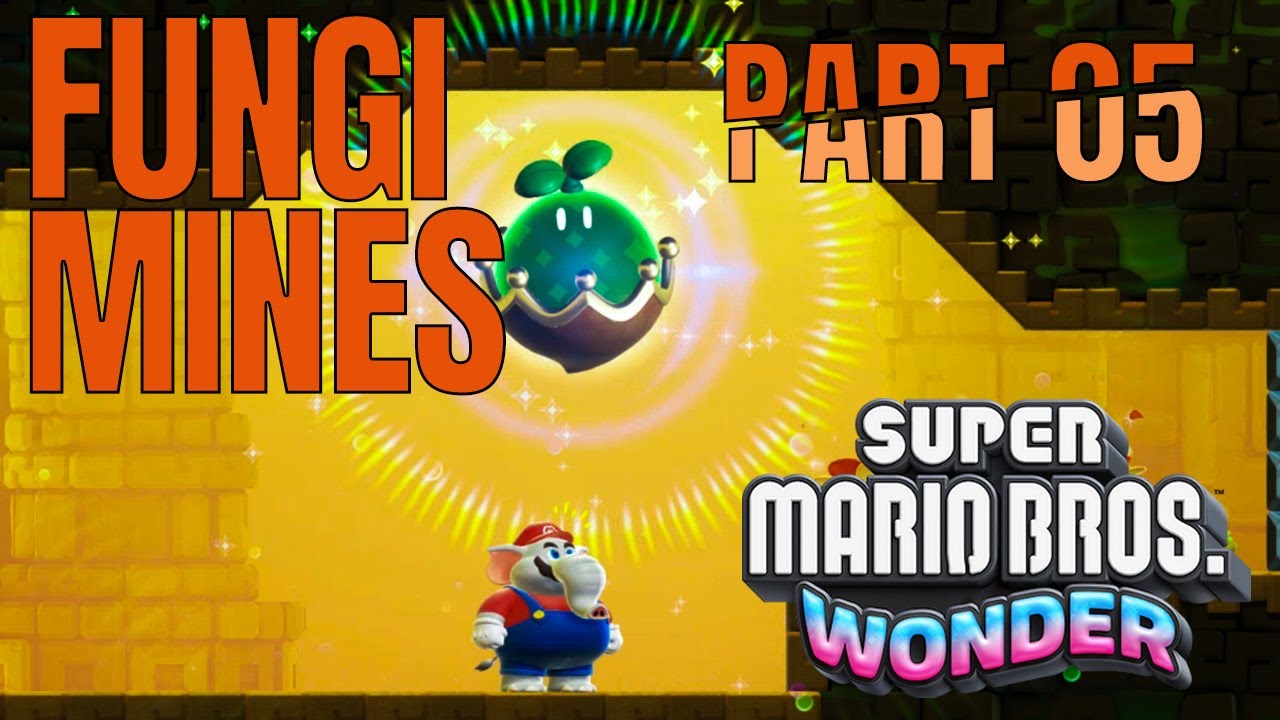 SUPER MARIO BROS WONDER W5 FUNGI MINES WALKTHROUGH PART 05 GUIDE BY ...