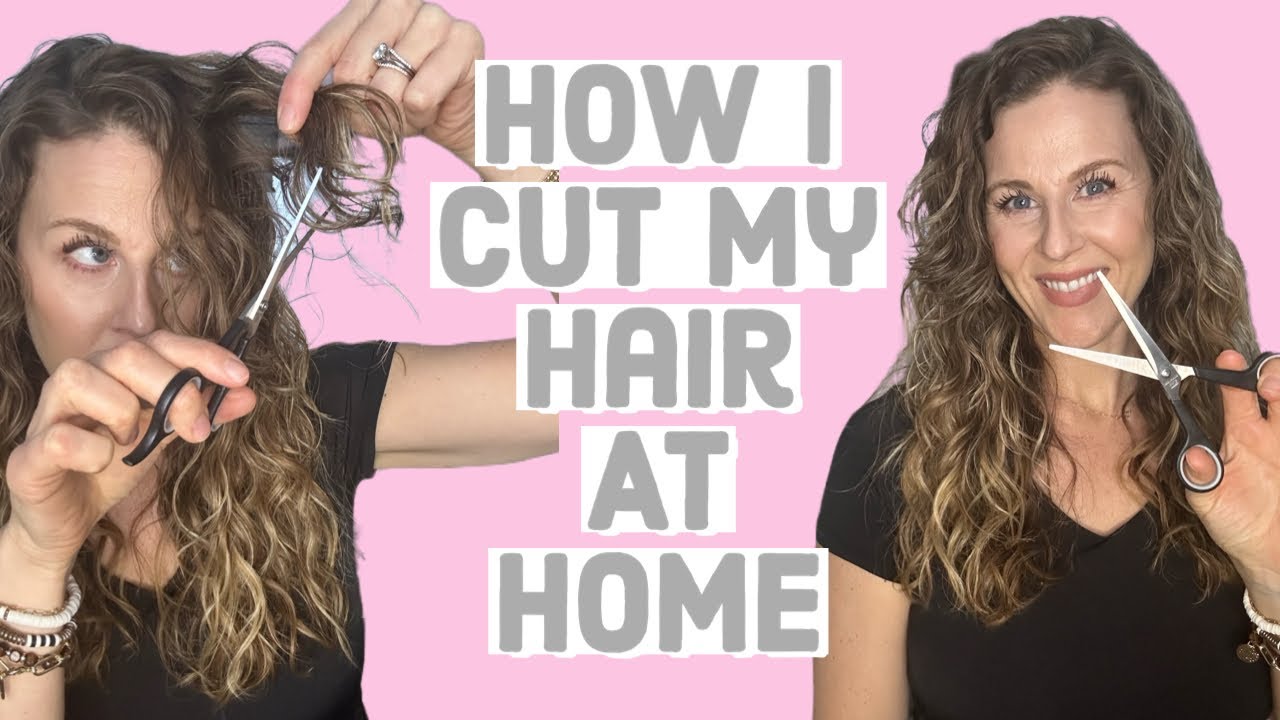 DIY Curly Wavy Curly Haircut Tutorial ~ SIMPLE AND EASY!! - YouTube