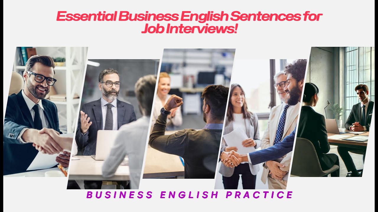 Essential Business English Sentences for Job Interview, English ...