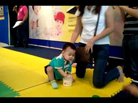 My baby crawling competition,first place........ - YouTube