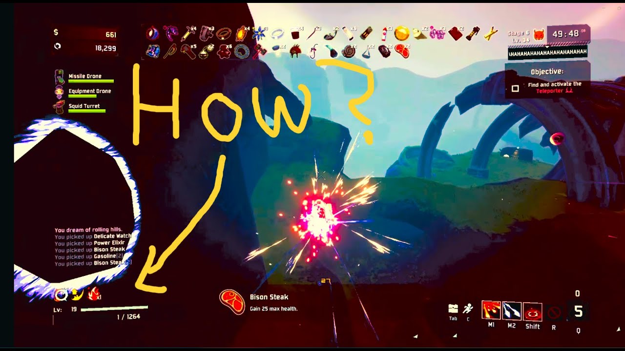 How did I survive the Hellfire Tincture so long?! - Risk of Rain 2 ...