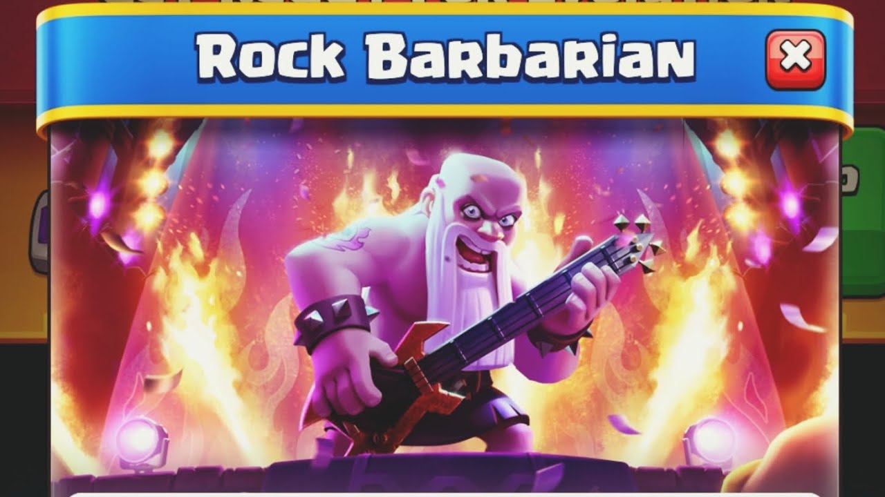 new event rock barbarian (clash royal) - YouTube