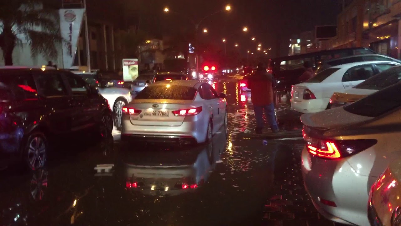 Flood at Al Rai, Kuwait - YouTube