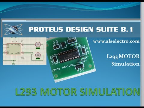 Proteus - Simulation of L293 Motor Drive IC - YouTube