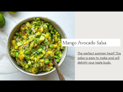 Very Easy Mango Avocado Salsa | Cooking with Zahra