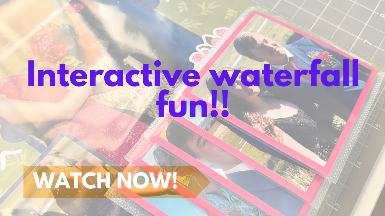 Make a Waterfall Scrapbook Page! 💦 Fun 2-Page Layout with Relax into ...