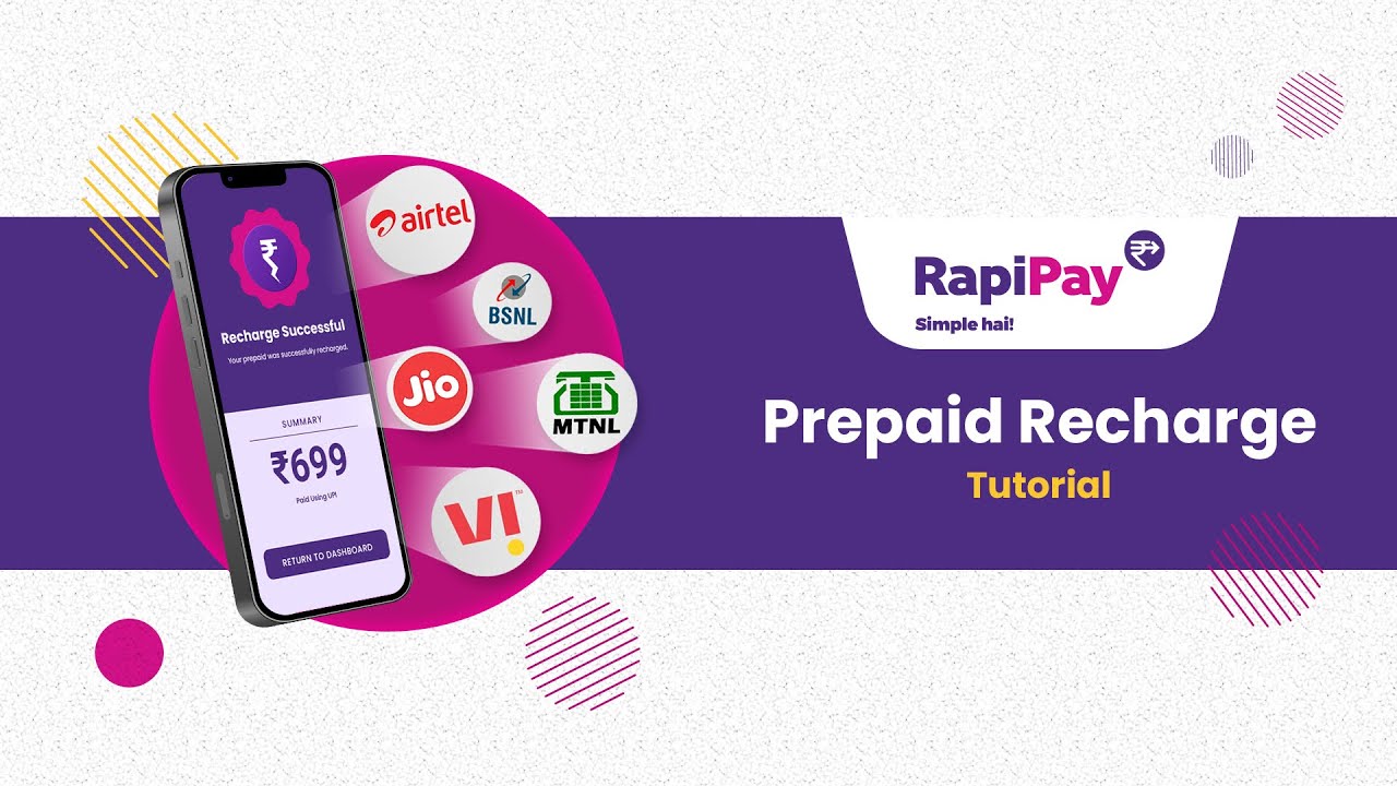 RapiPay Prepaid Recharge Tutorial Video | जानिए प्रीपेड मोबाइल रिचार्ज ...