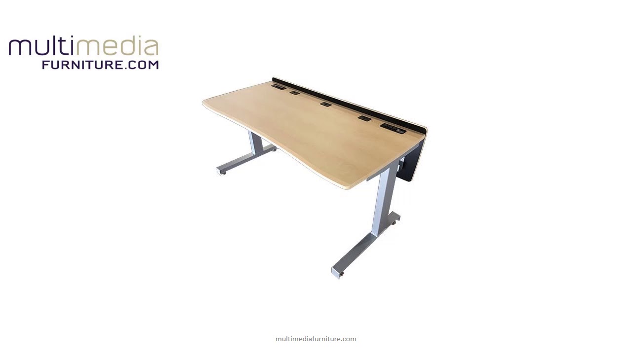 Single/Dual User Training Desk - Multimedia Furniture - YouTube