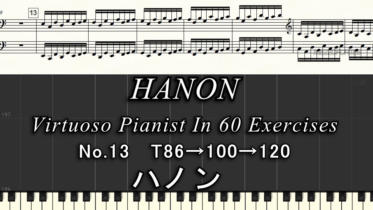 HANON 13 ハノン - YouTube