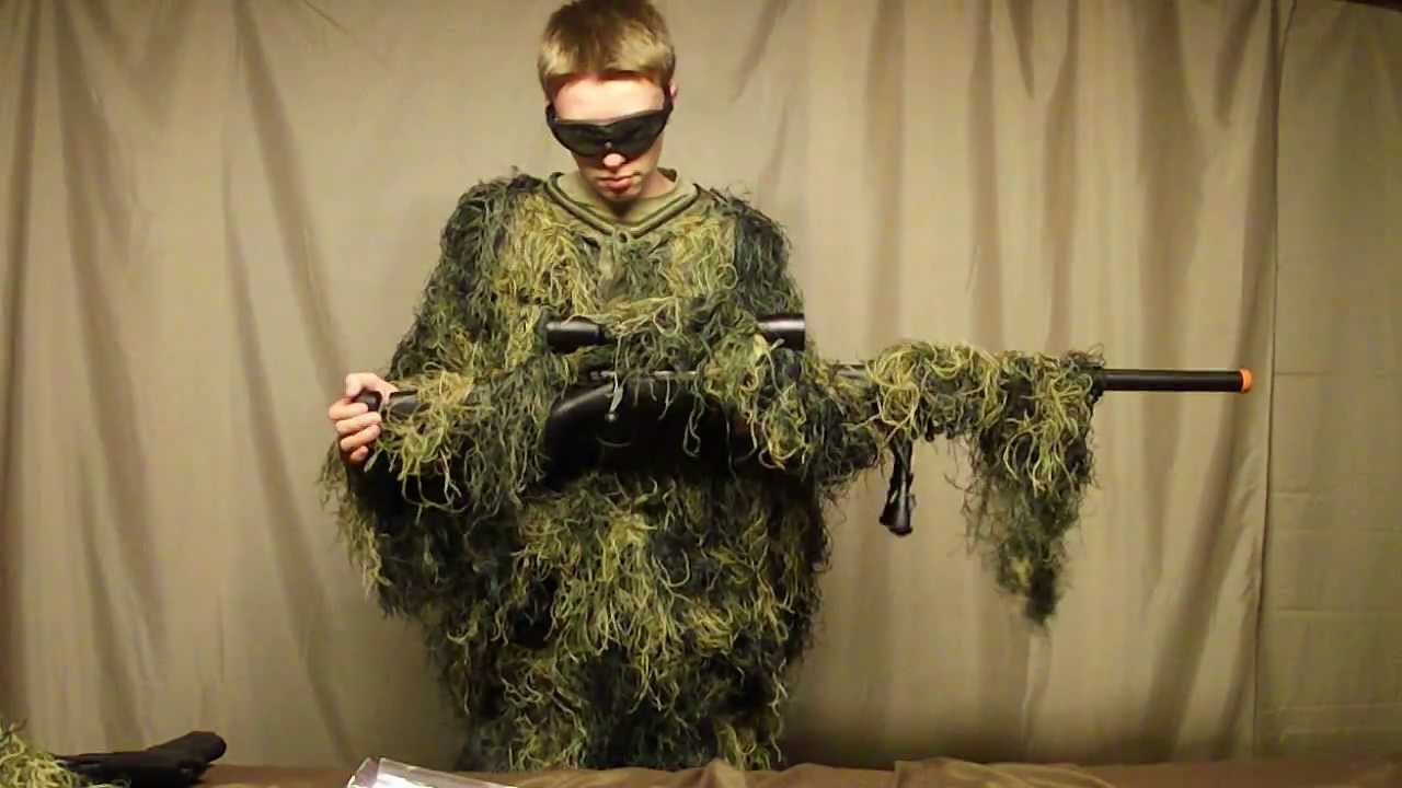 Airsoft Woodland Sniper Loadout - YouTube