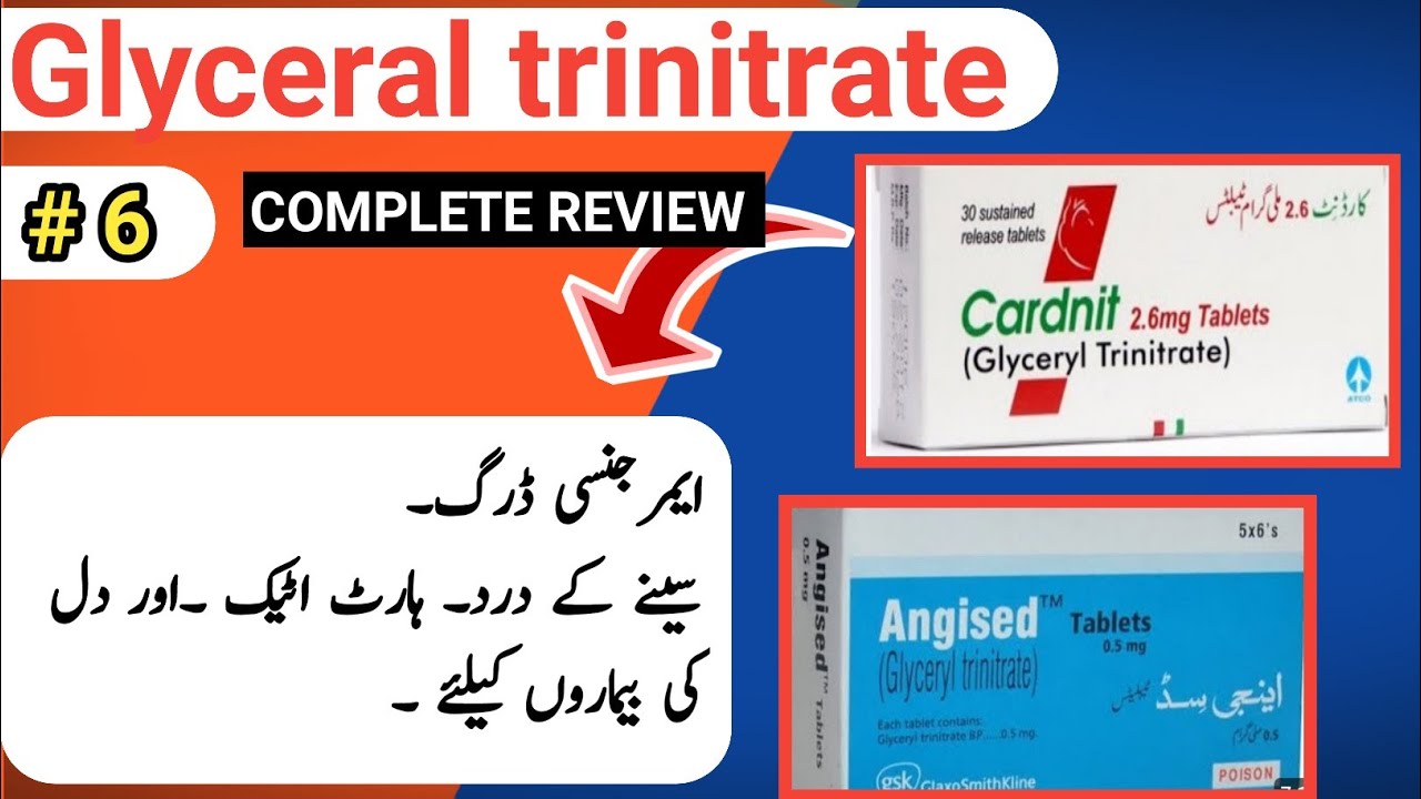 Glyceral Trinitrate Uses in Urdu l Hindi l Angina pain Heart Atteck l ...