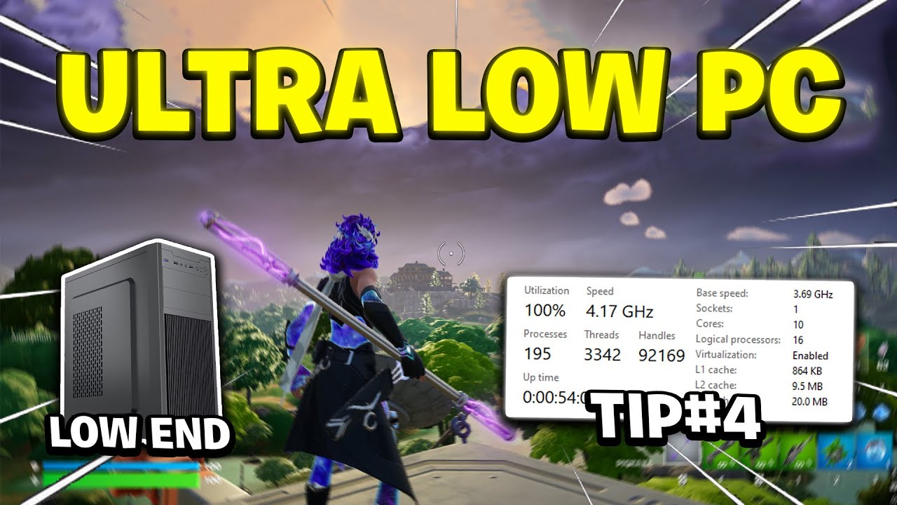 How to ACTUALLY Boost FPS in Fortnite on ULTRA LOW END PC! (Get +240FPS ...