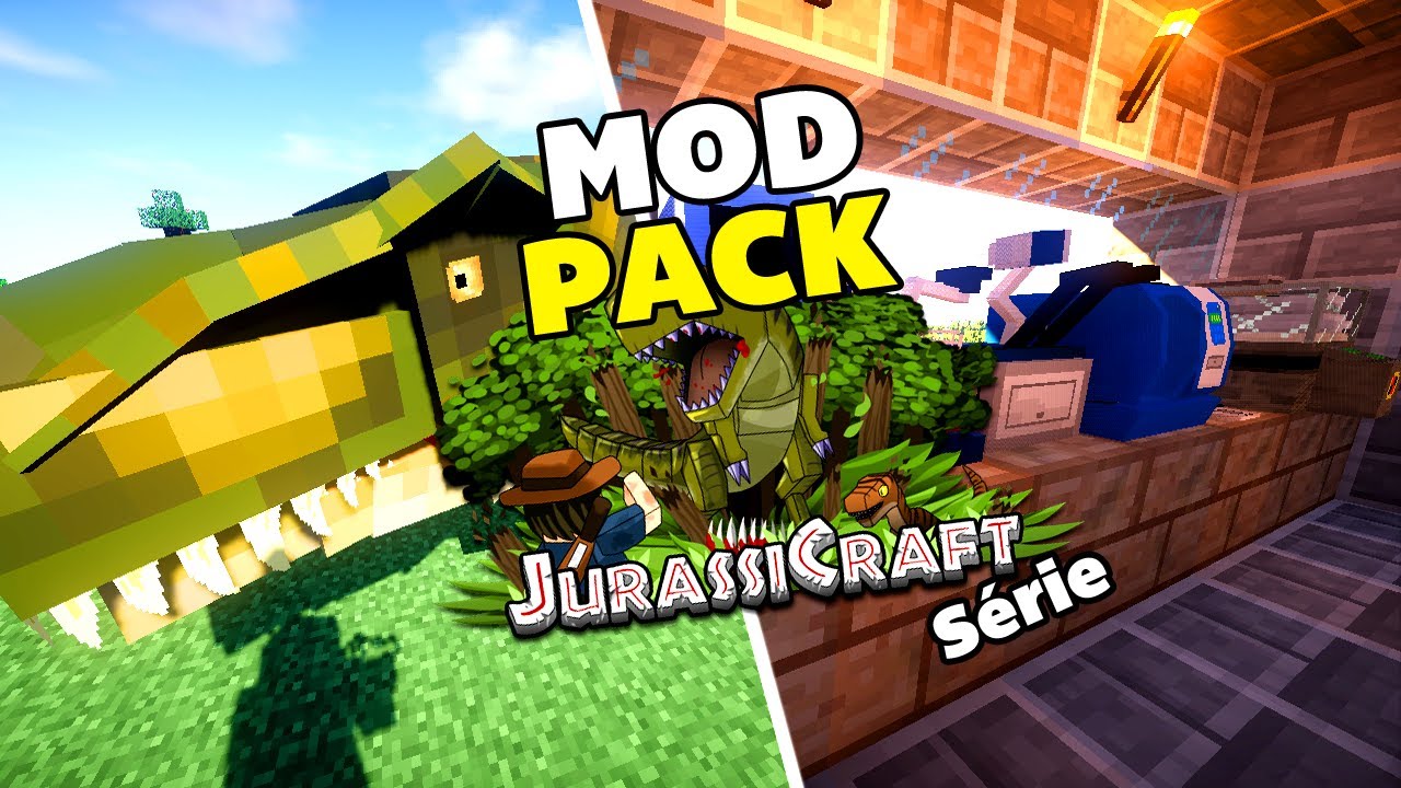 MODPACK DA SÉRIE ARK PARQUE ! T-REX, VELOCIRAPTOR E MUITO MAIS ...