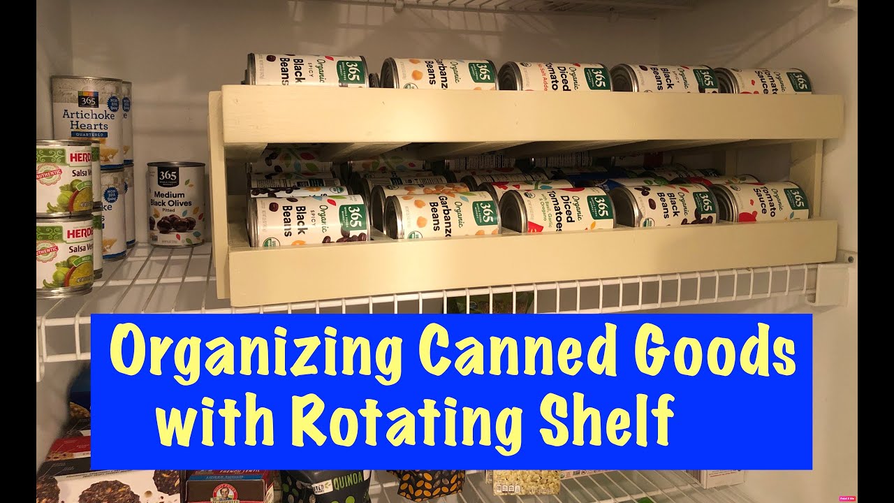 Rotating Canned Goods - Built from Scraps in my Shop - YouTube