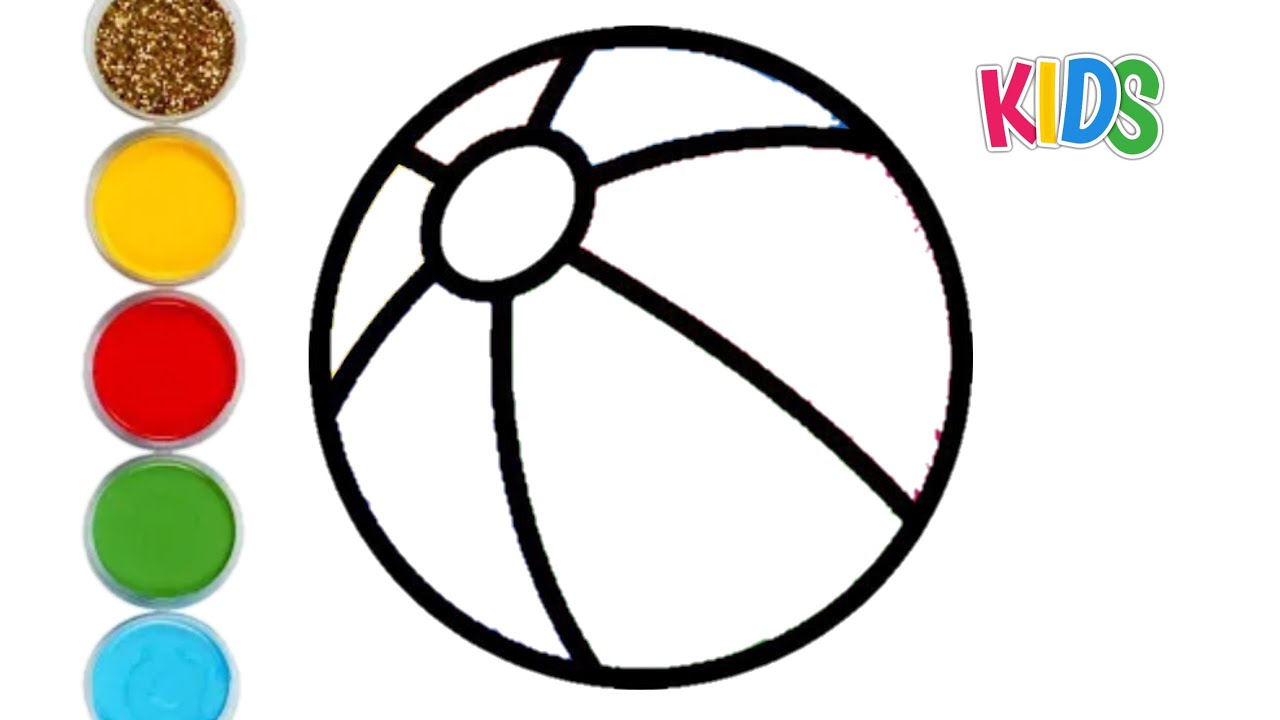 Ball drawing/how to draw Ball/Ball drawing and colouring ...