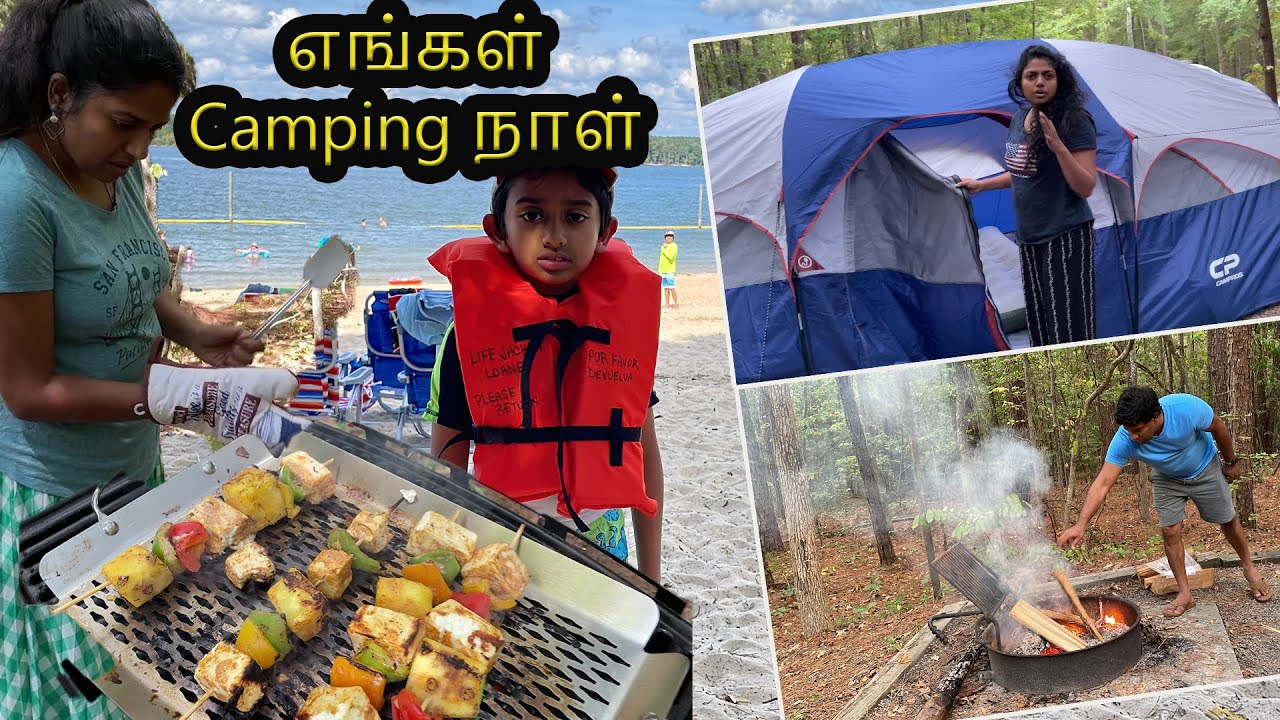 Beach &FULL Day of CAMPING in TENT~Morning to Evening 1st time in North ...