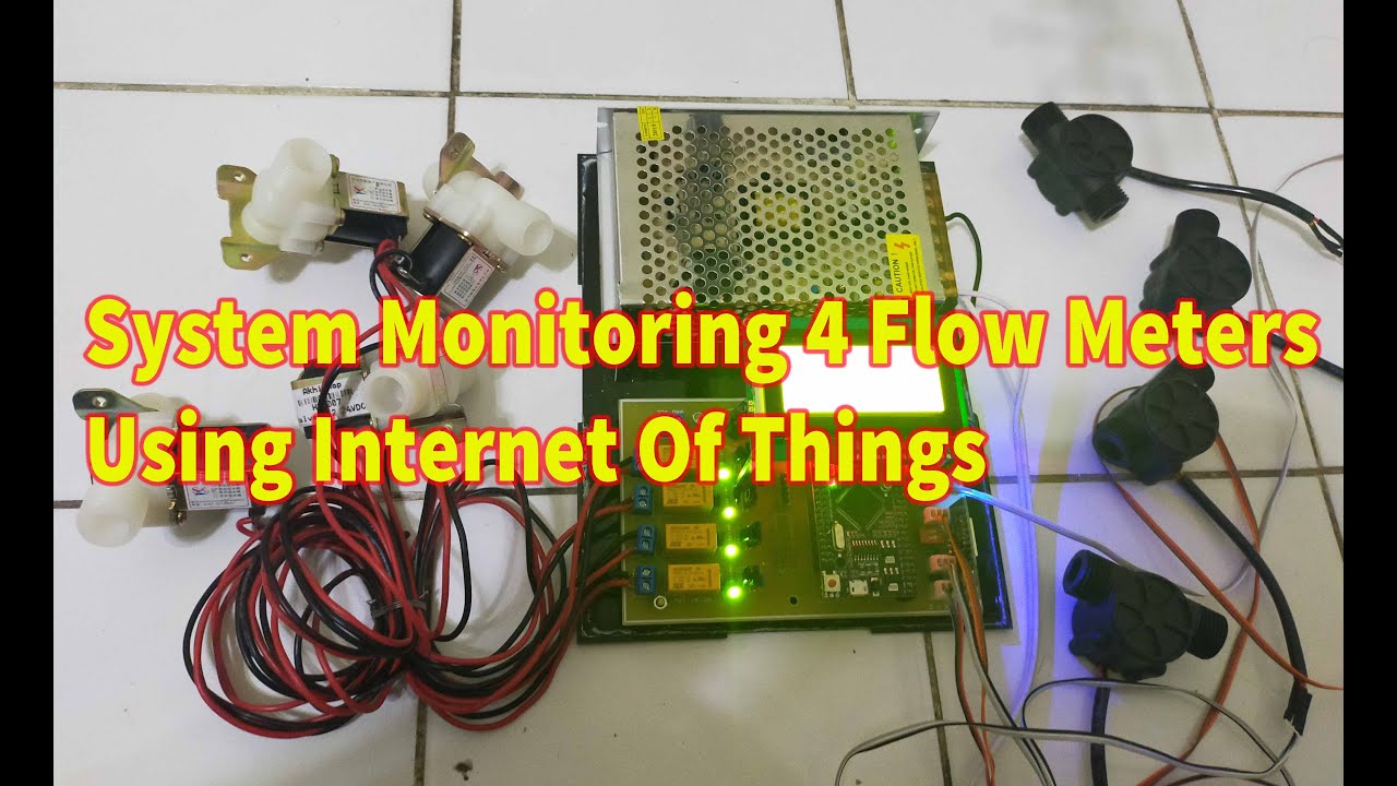 System Monitoring 4 Flow Meters Using Internet Of Things - YouTube