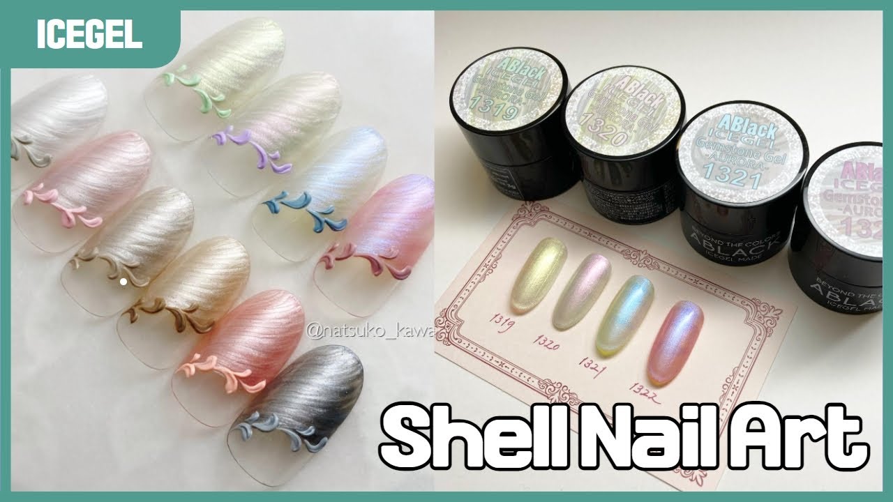 Pearl Nail Art || Shell Nail Art - YouTube