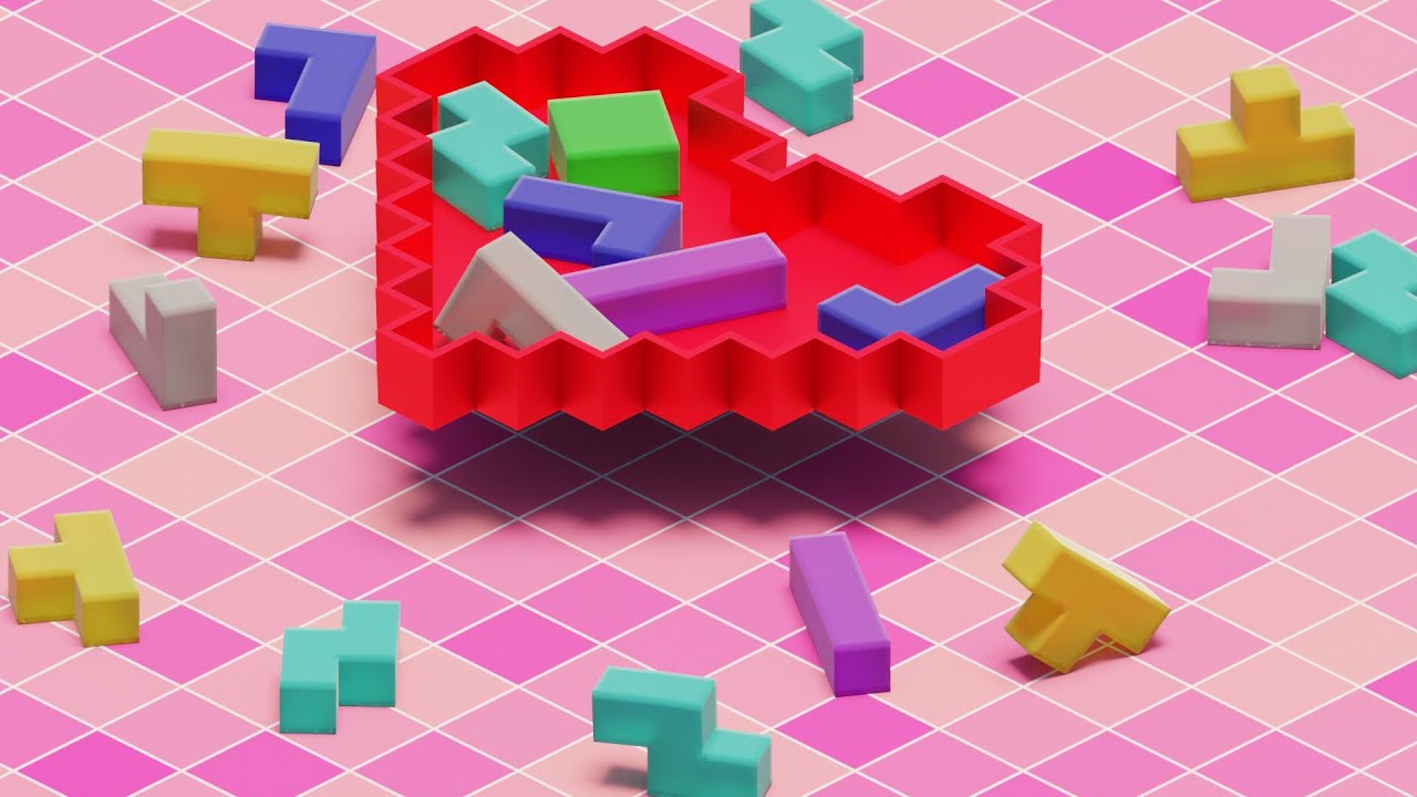 Softbody Tetris Jigsaw Puzzle Game - YouTube