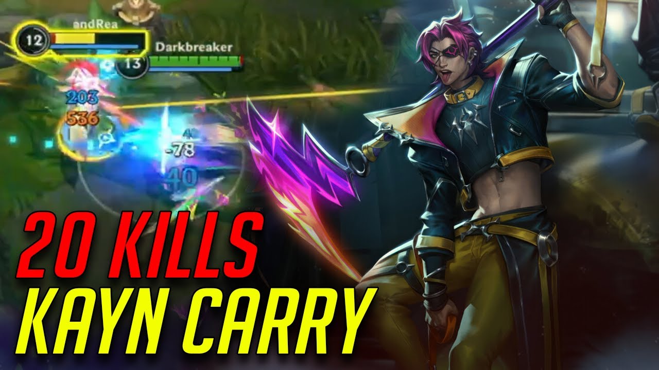 WILD RIFT KAYN 20 KILLS IN THE END SEASON - YouTube