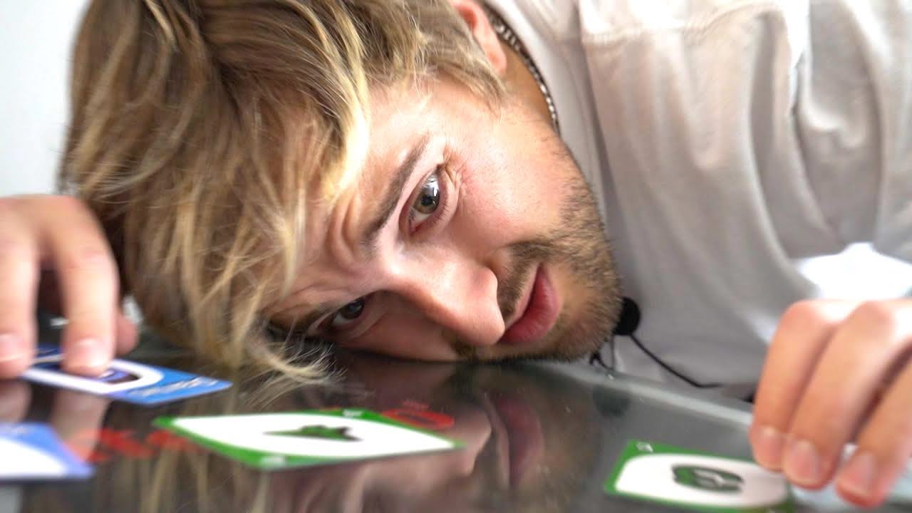 Picking up cards off of a flat surface. - YouTube