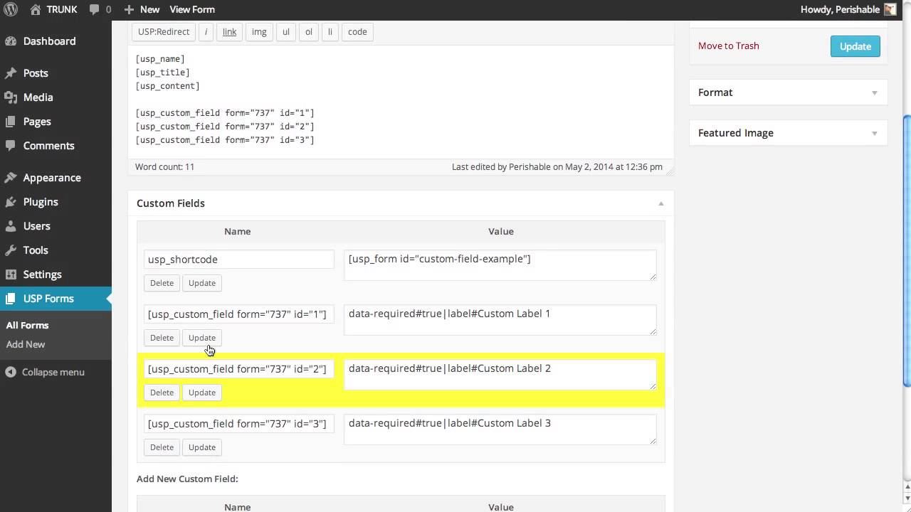 USP Pro - Add Custom Fields - YouTube