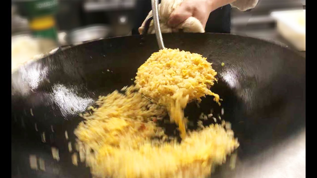 【しらす炒飯】 Today's breakfast is fried rice with shirasu .by KMO - YouTube