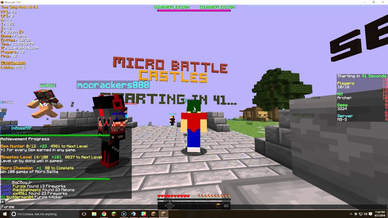 Furzie Fly and Glide [Flying up in the Lobby and down falling slowly ...