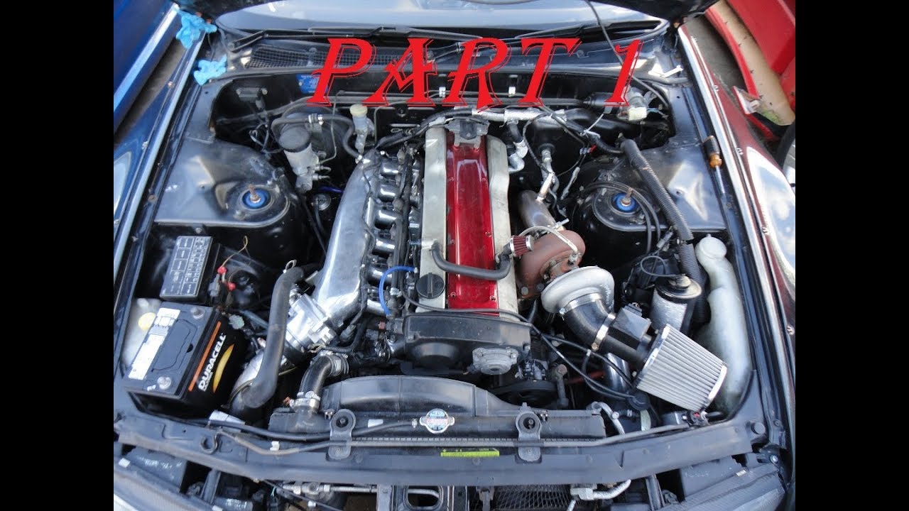 RB25 Greddy intake manifold Install Part 1 "Freddy" - YouTube