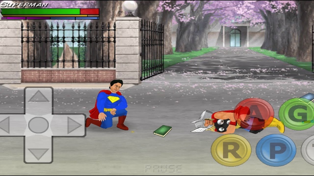 supercity fight: superman vs thor pt1 - YouTube