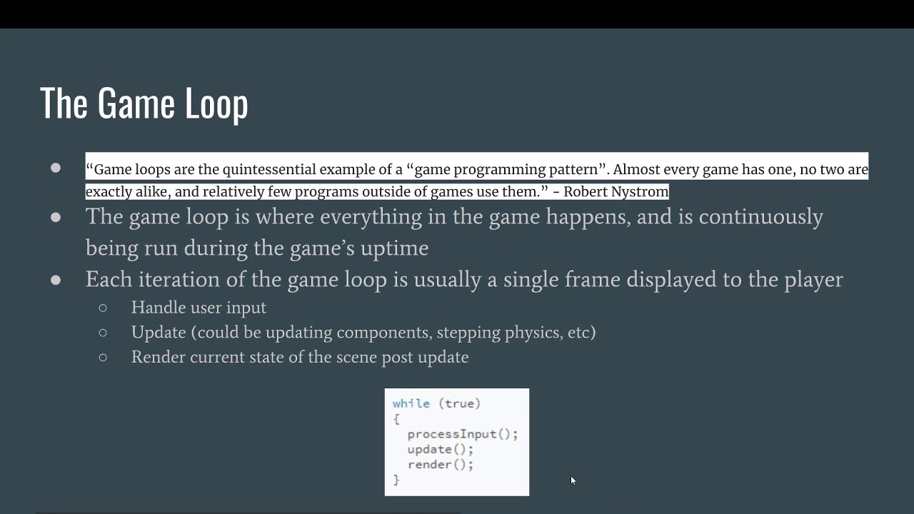 GDM Introduction To Game Development - Fall 2019 - YouTube