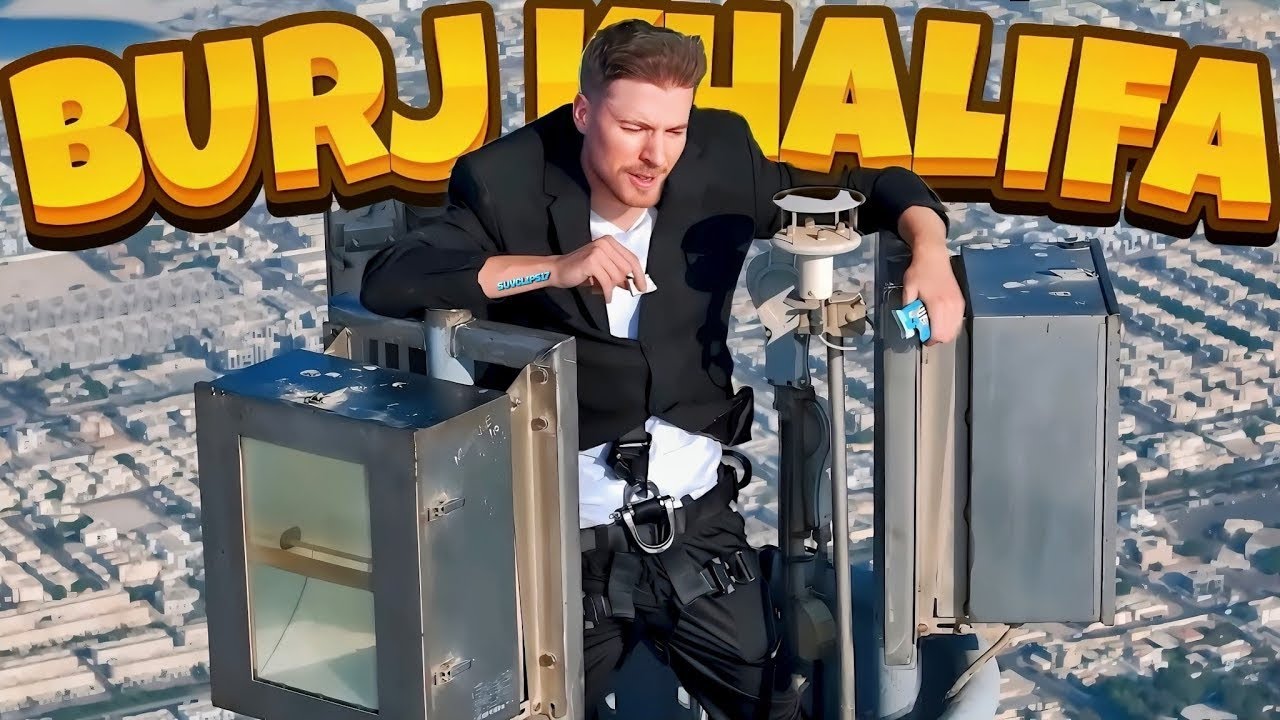 Mr Beast On The Top Of Burj Khalifa 🔥 | Mr Beast @MrBeast - YouTube