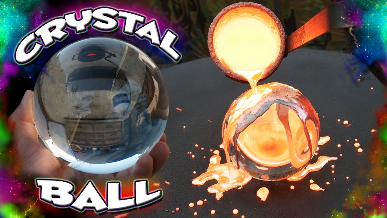 Molten Copper vs Crystal Ball - YouTube