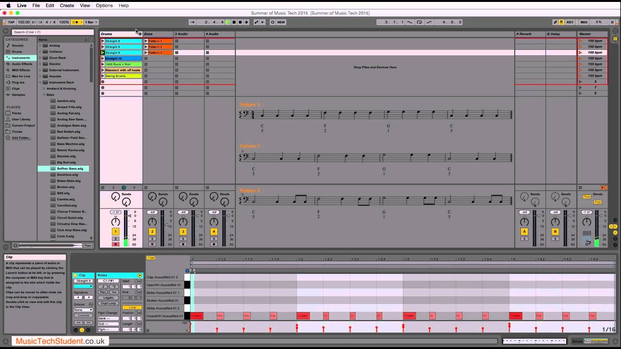 Performing Bass Pattern 3 - YouTube